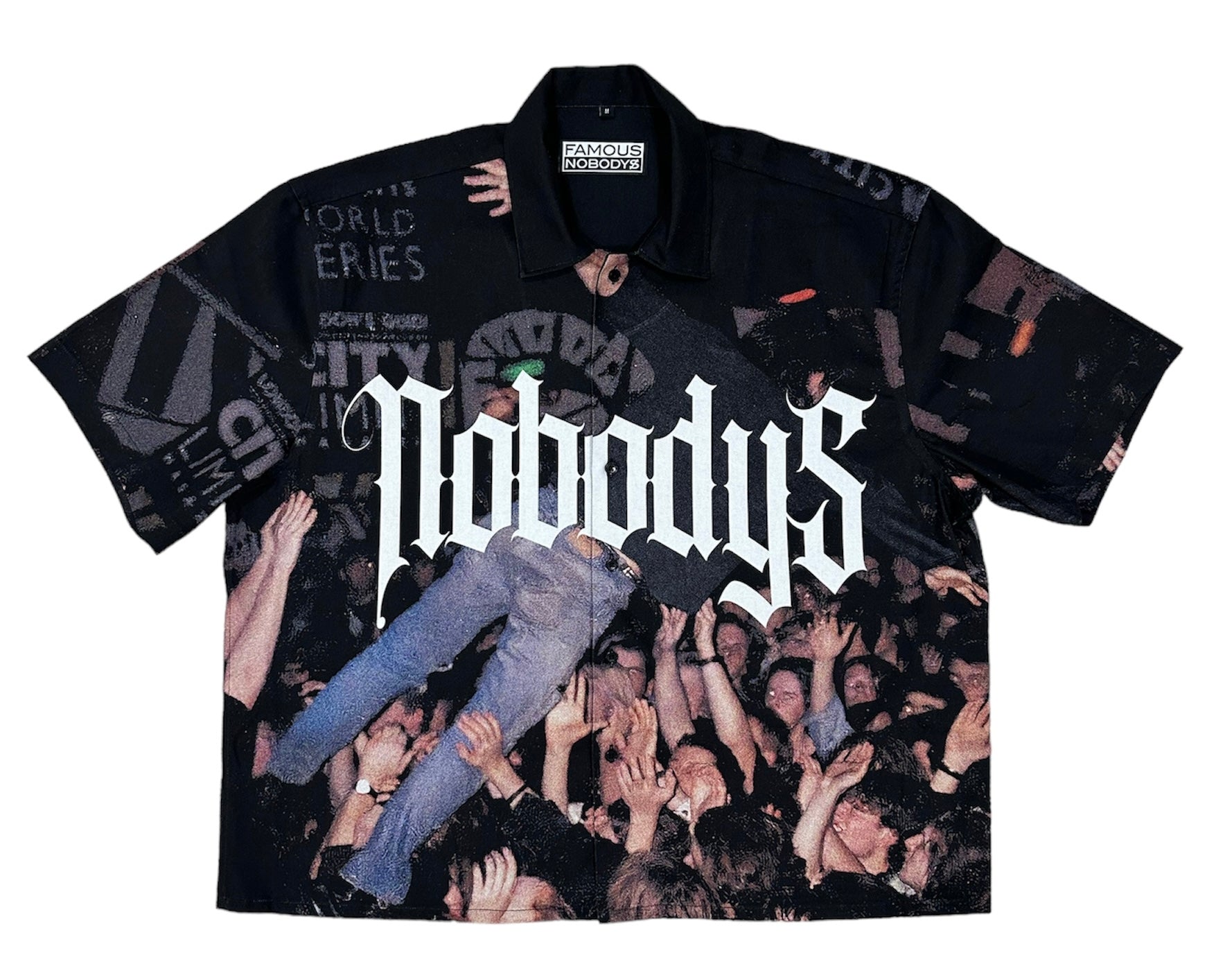 NOBODY ROCKS BUTTON DOWN – FAMOUS NOBODYS